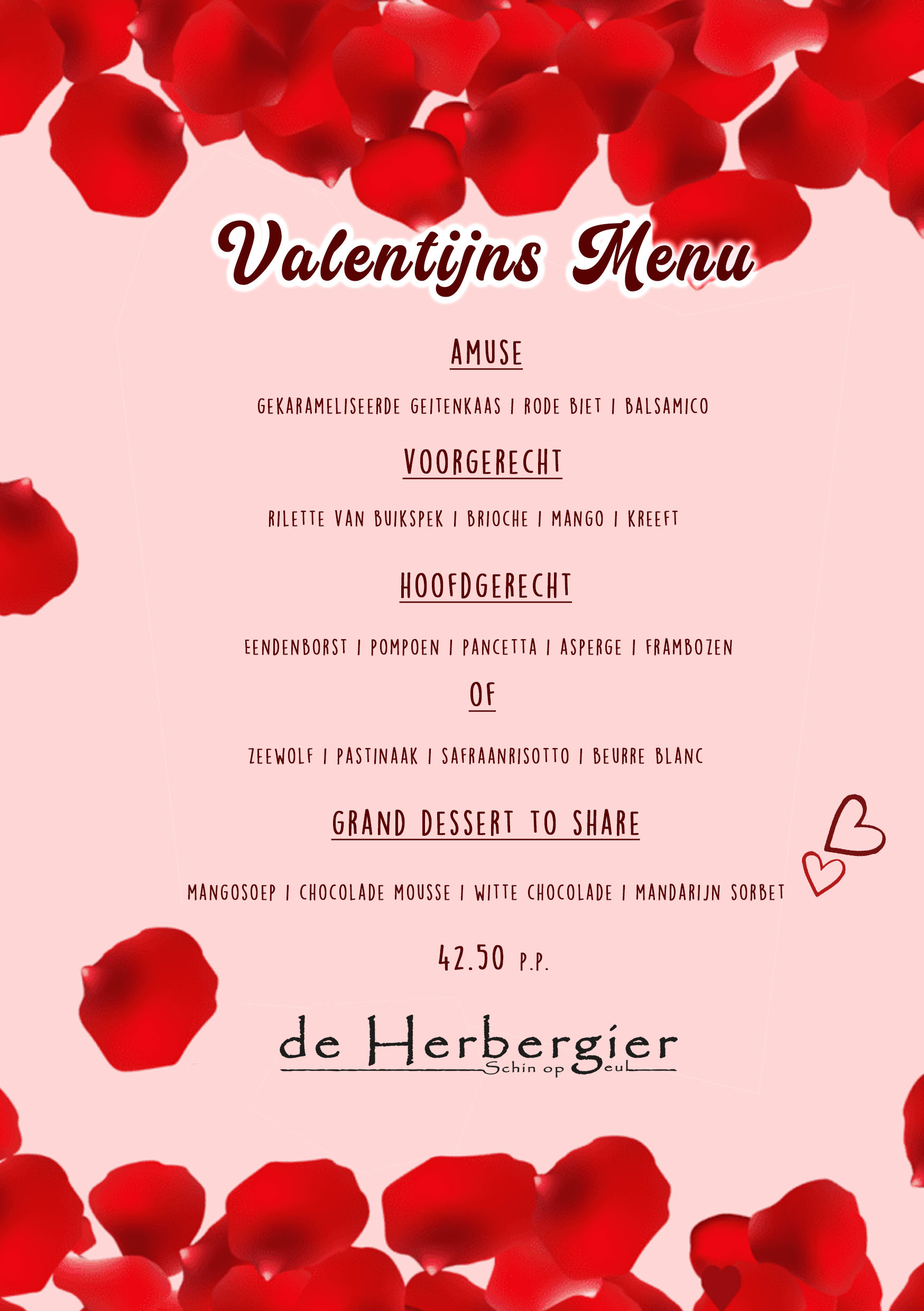 Valentijns Menu! - De Herbergier